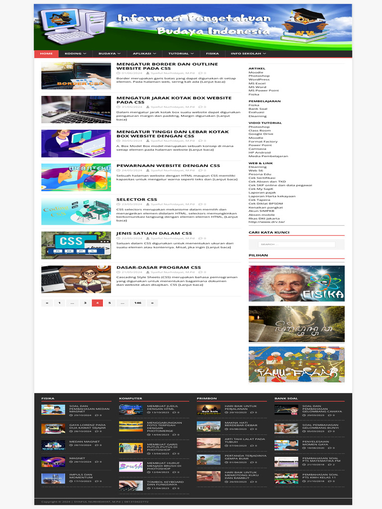 Mengatur Border Dan Outline Website Pada CSS | PDF