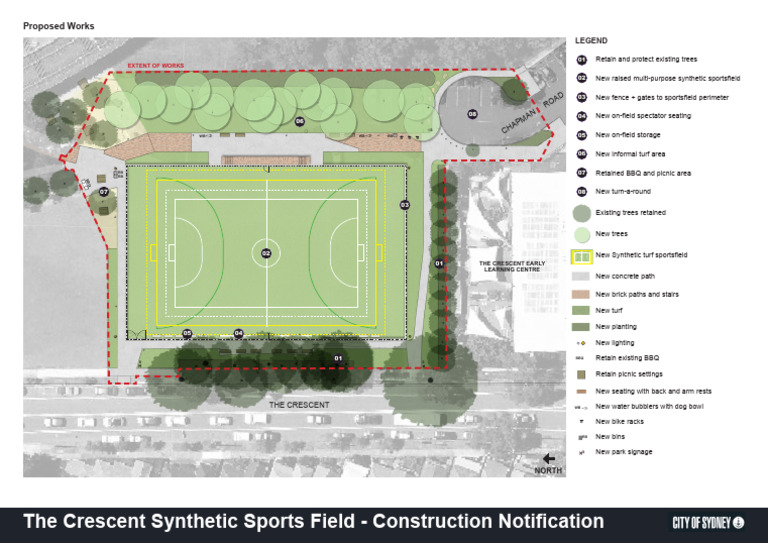Crescent Synthetic Sportsfield Construction Plan | PDF