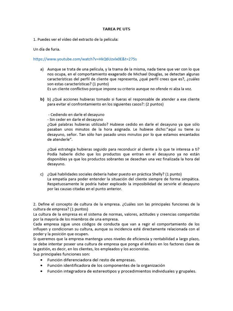 PE Tarea5 | PDF | Business | Calidad (comercial)