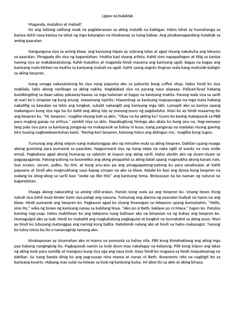 Ligaw Na Bulaklak | PDF
