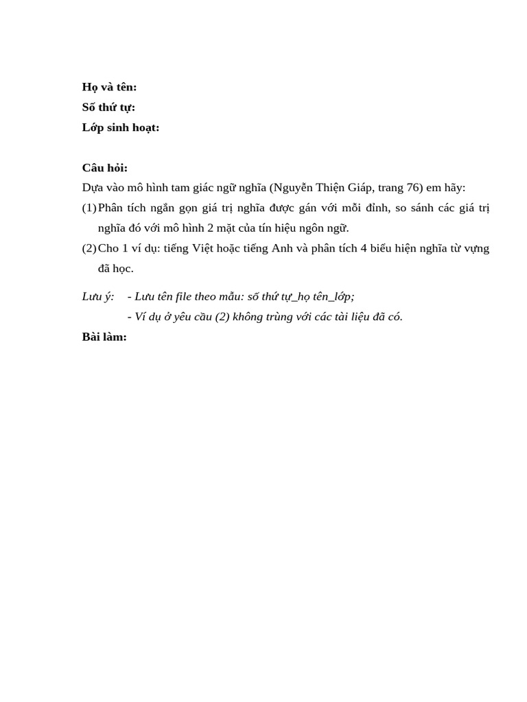 T7 - t1 2 - DLNN - Yêu Cầu BT Chương 3 | PDF