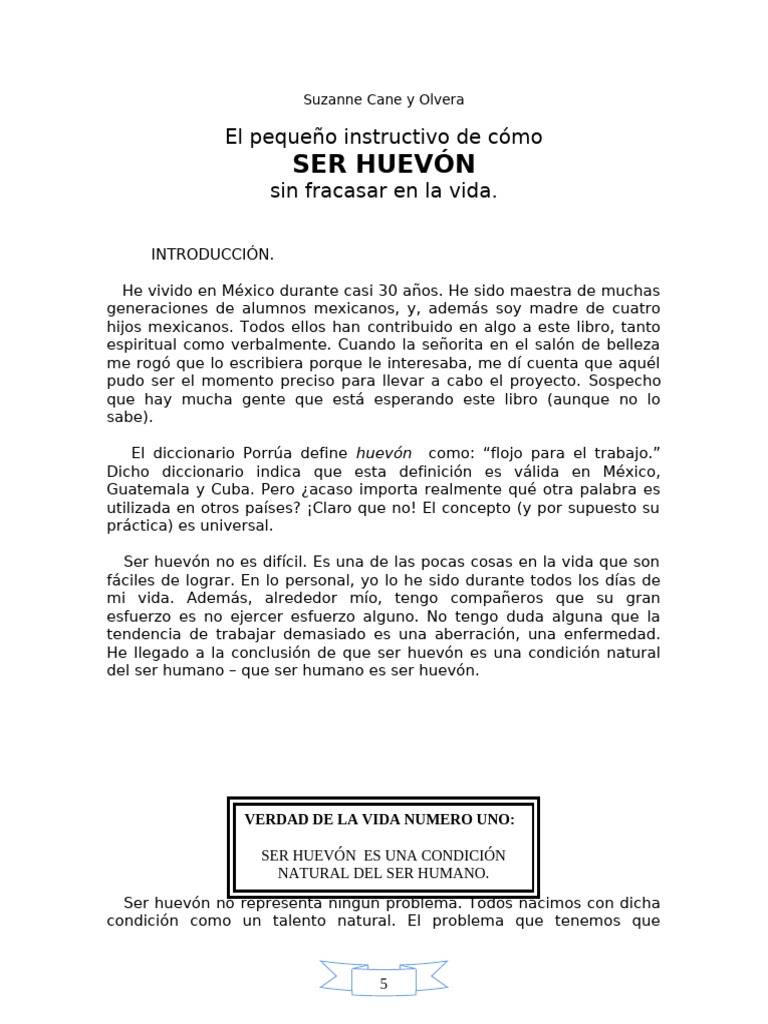 Ser Huevon | PDF | Verdad | Mujer