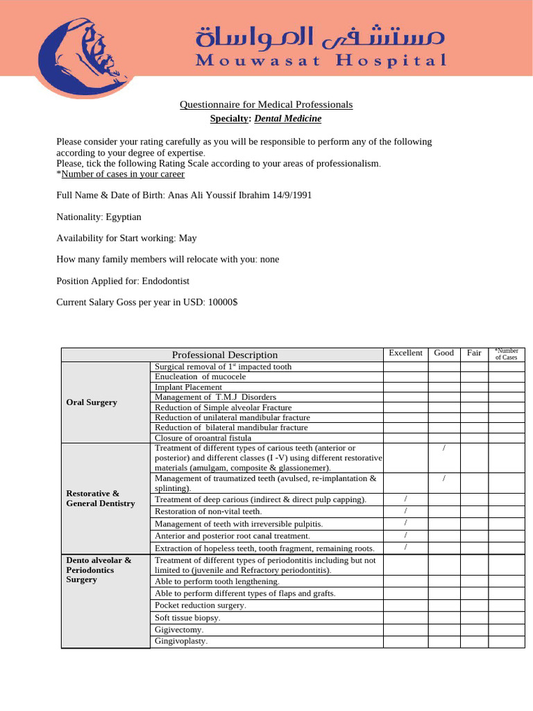 Anas Ali | PDF | Orthodontics | Clinical Medicine