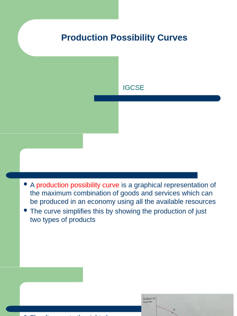 Production Possibility Curves | PDF | Economies | Economics