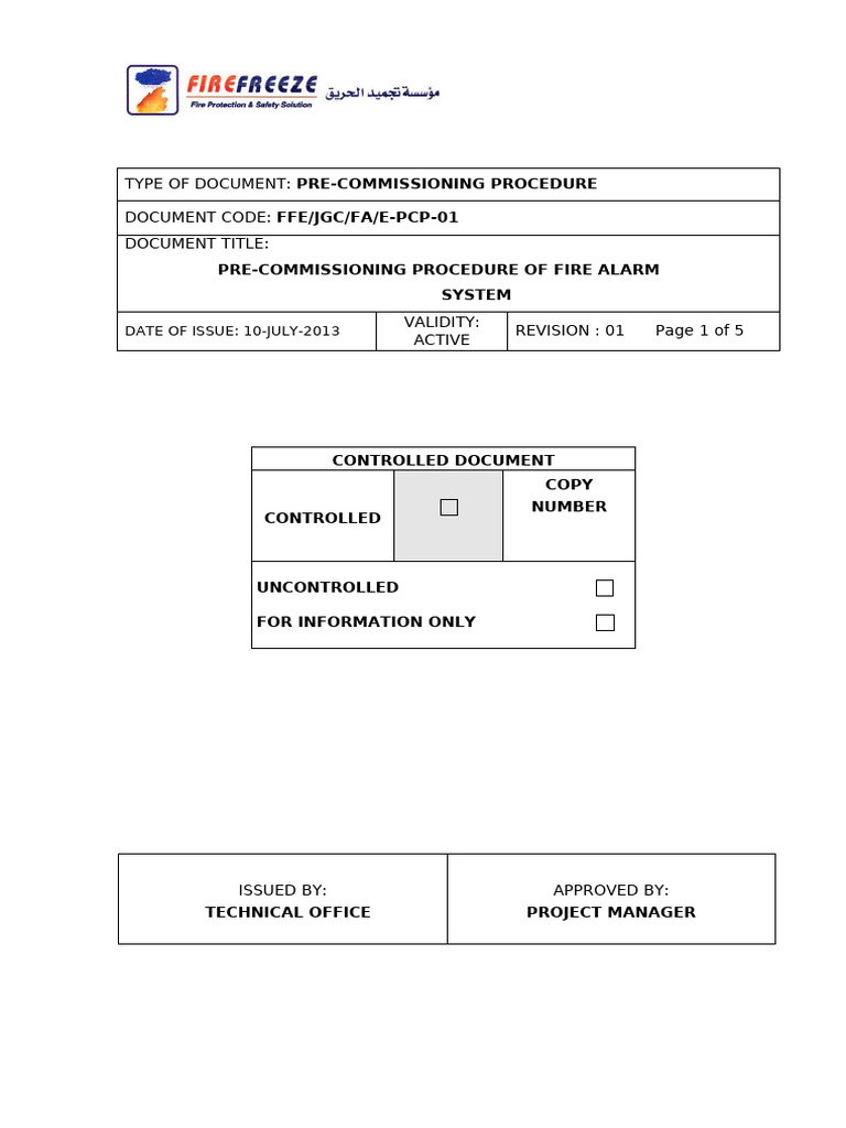 Precommissioning Procedure-SWGH, JGC | PDF | Manufactured Goods ...