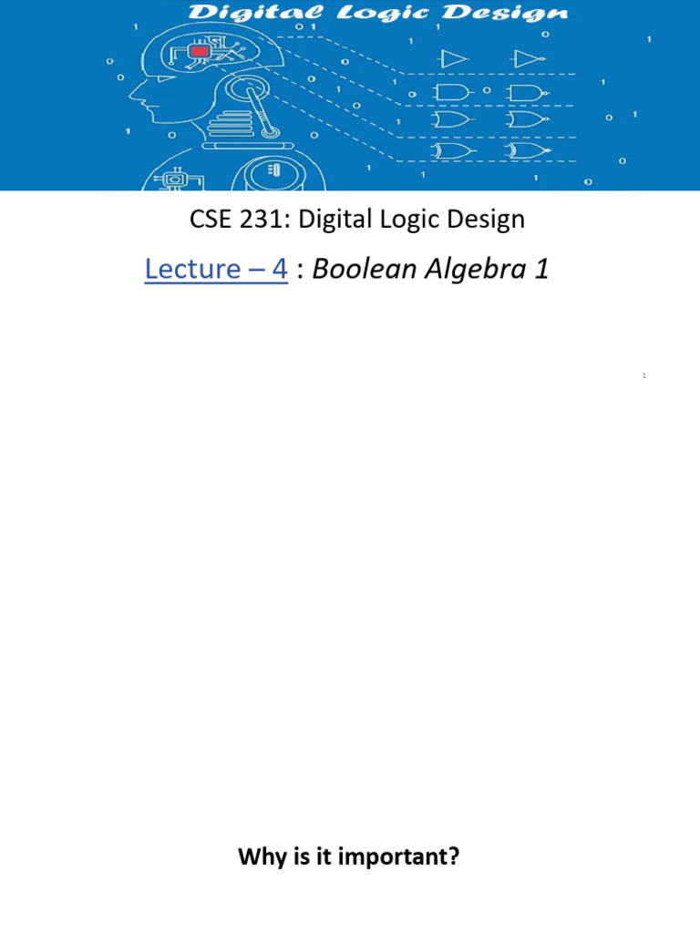 L4 Boolean Algebra 1 Pdf Boolean Algebra Teaching Mathematics
