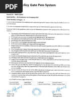 EO-SOP-Gate Pass-011 | PDF | Security Guard | Accounting