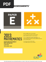 ICAS 2017 Math Year9-10 | PDF | Mathematics