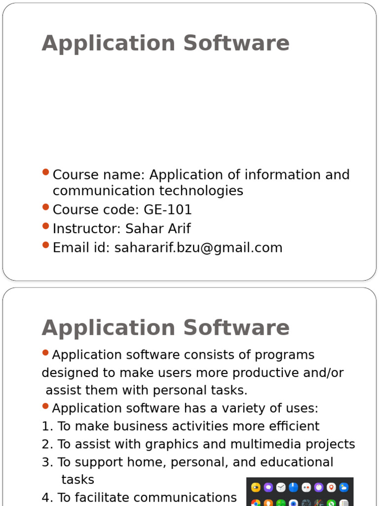 Application Software | PDF | Software | Databases