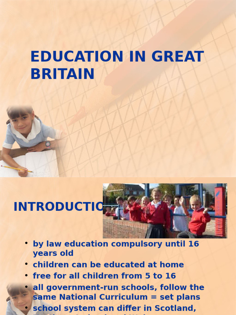 Education in Great Britain - 31419 | PDF | Schools | Educational Stages