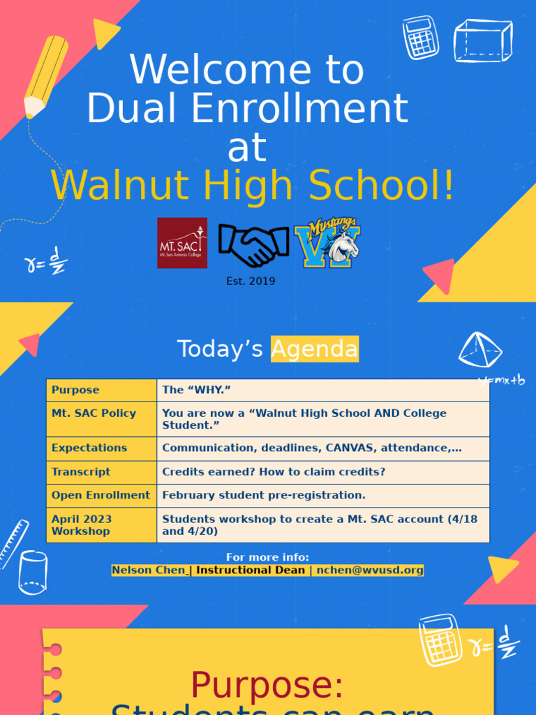 Walnut HS Dual Enrollment Guide | PDF