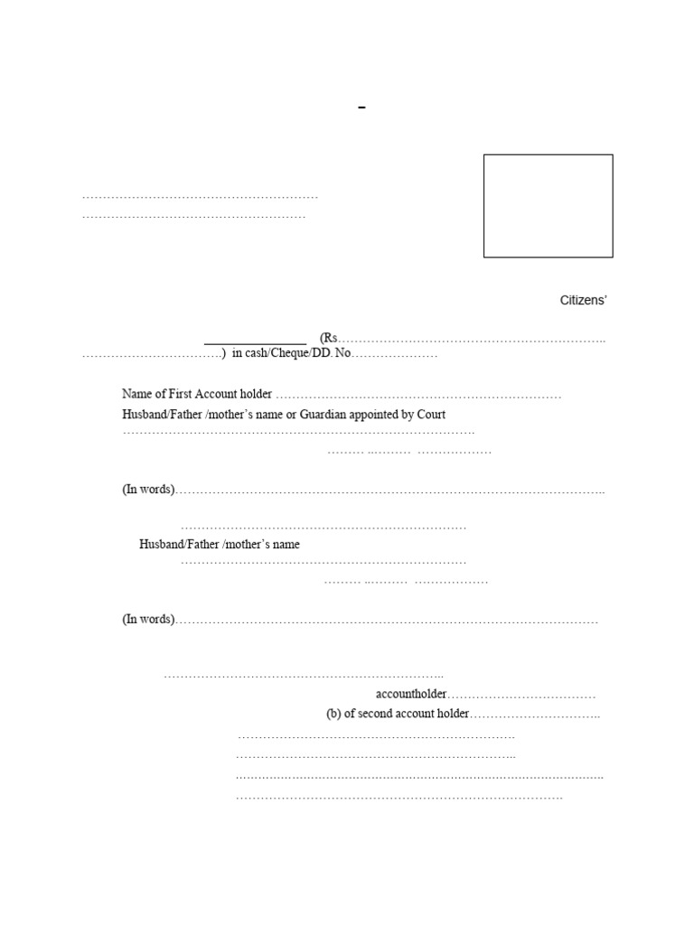 SCSS FORMATS Account Opening Form 08012020 | PDF | Identity Document ...