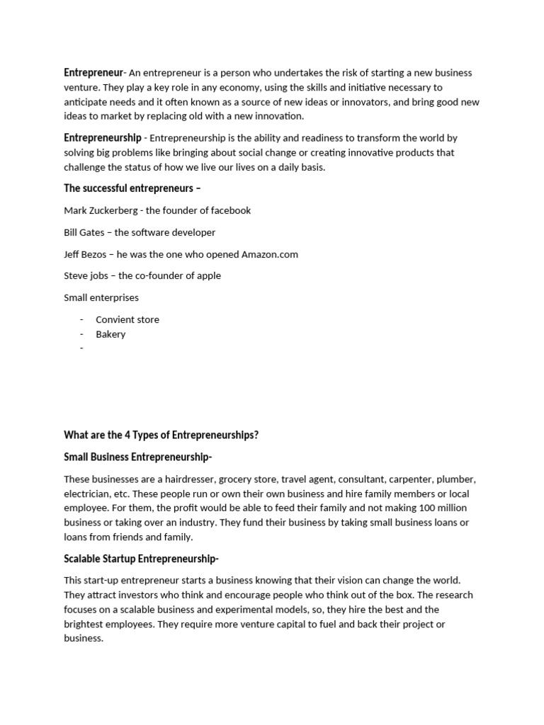 Entrepreneur | PDF | Entrepreneurship | Small Business
