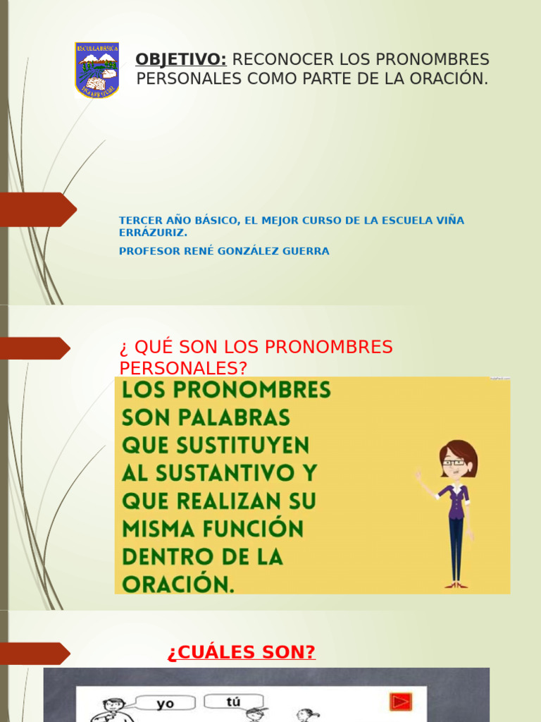 Pronombres Personales | PDF