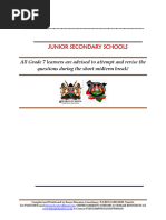 Grade 9 Integrated Science Paper 1 Theory | PDF | Chemical Elements ...