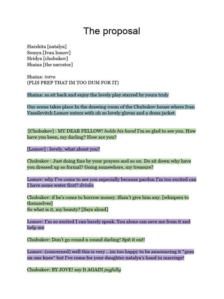 The Proposal | PDF | Art | Mystery, Thriller & Crime Fiction