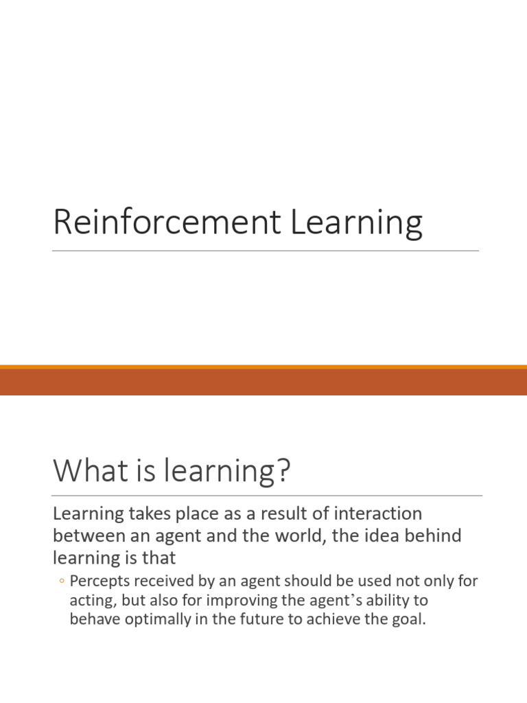 7.reinforcement Learning-Introduction-The Learning Task Q-Learning | PDF | Machine Learning ...
