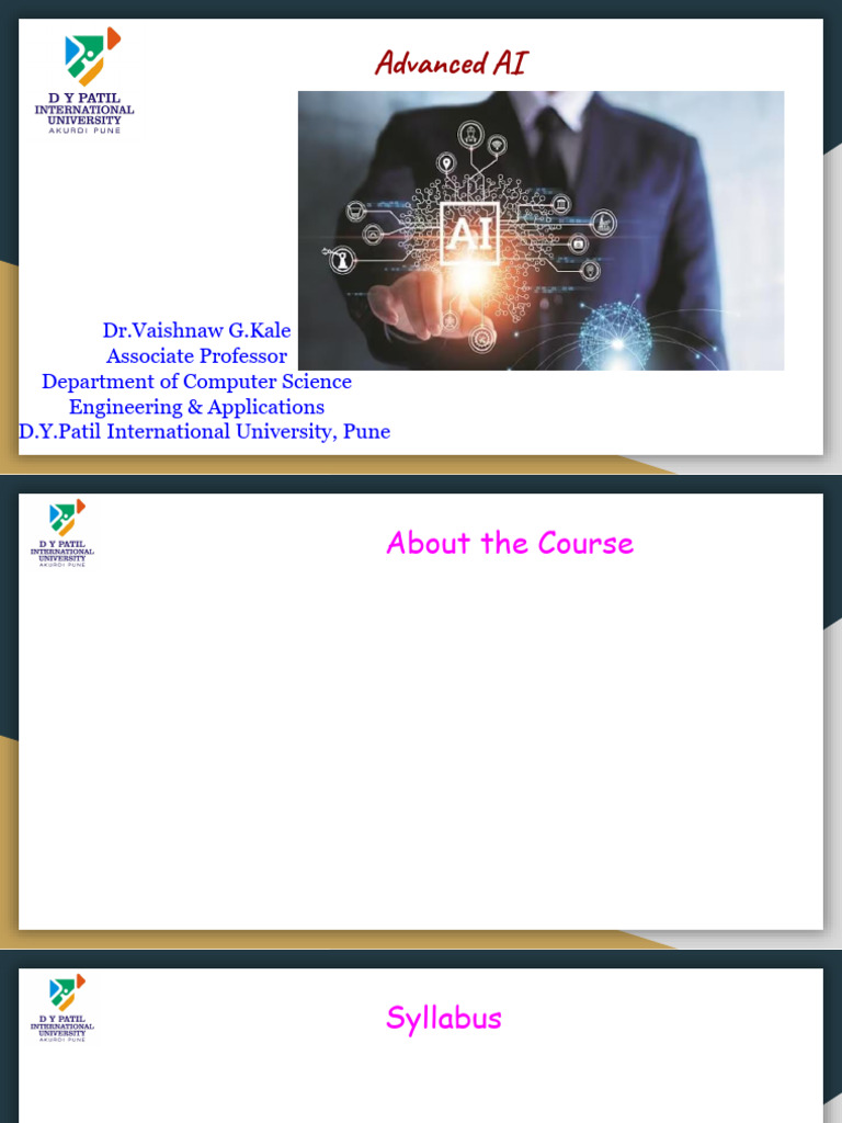 BTech Advanced AI Unit03 | PDF | Artificial Neural Network | Deep Learning