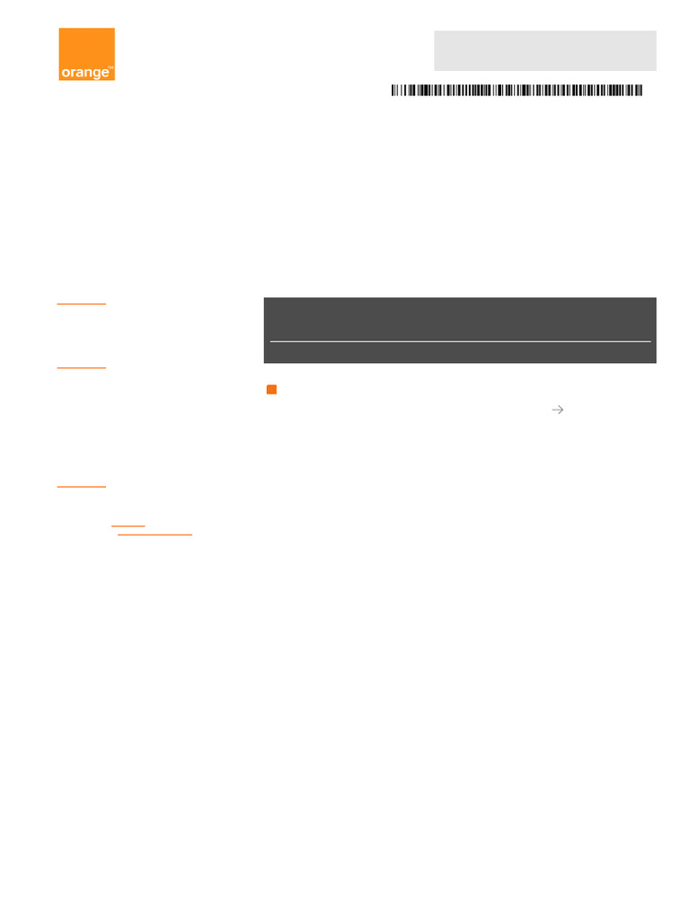 Facture Internet Orange - Octobre 2024 | PDF | Facture | Secteurs du ...