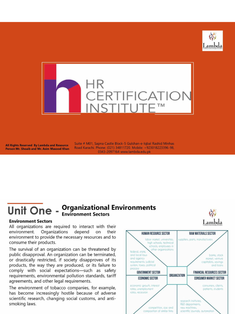 5-Organizational Environment 2 | PDF