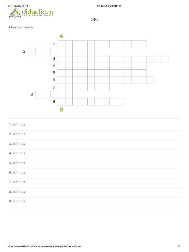 Rebusuri - Didactic | PDF