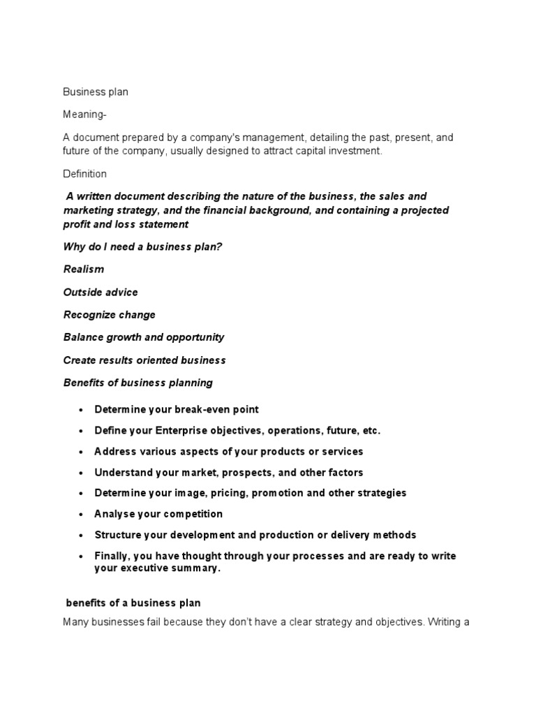 Business Plan | PDF | Business Plan | Strategic Management