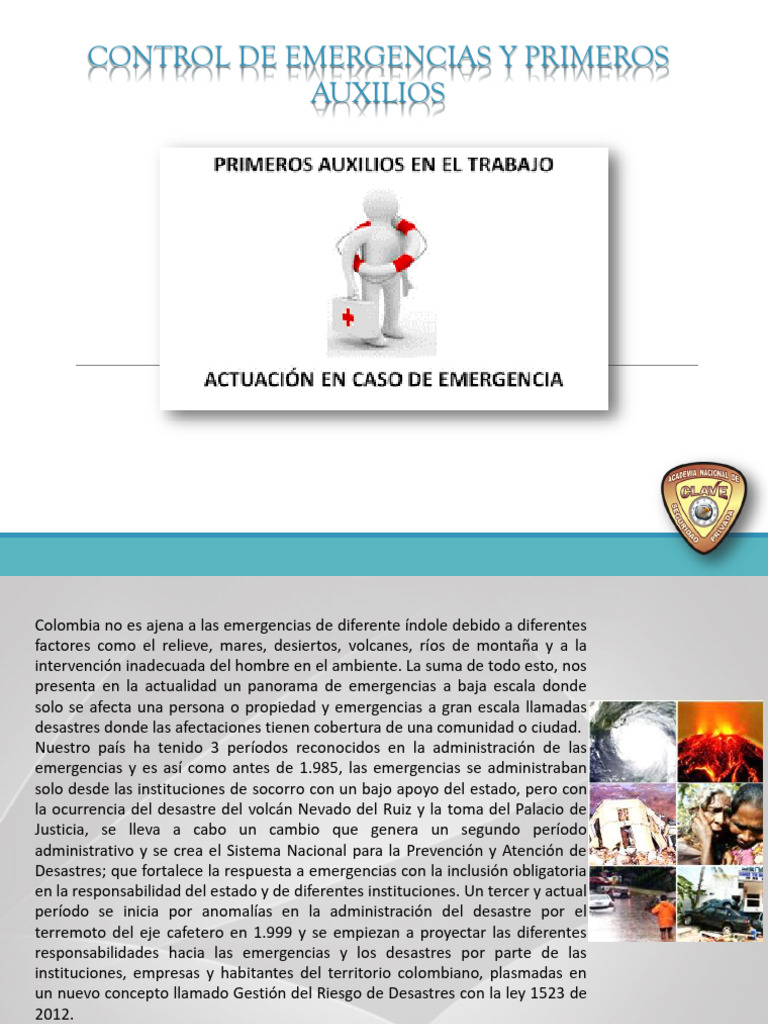 Manejo de Emergencias y Primeros Auxilios | PDF | Primeros auxilios | Reanimación cardiopulmonar