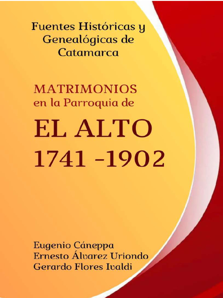 FHGC El Alto Matrimonios 1741 A 1902 | PDF
