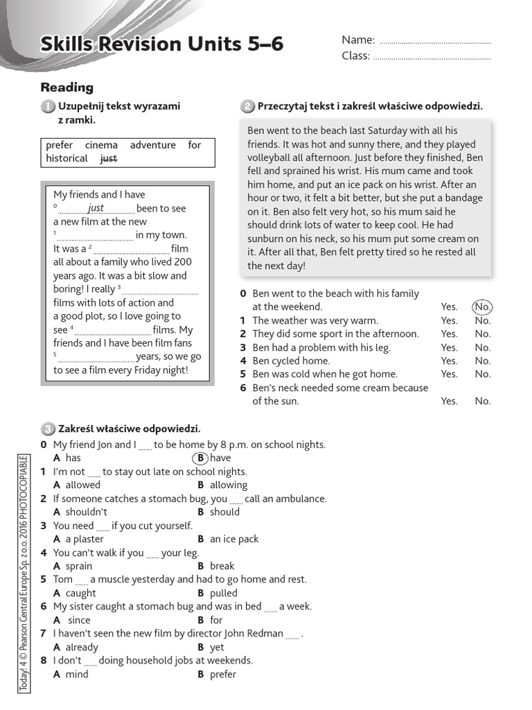 Skills Revision 5 6 | PDF