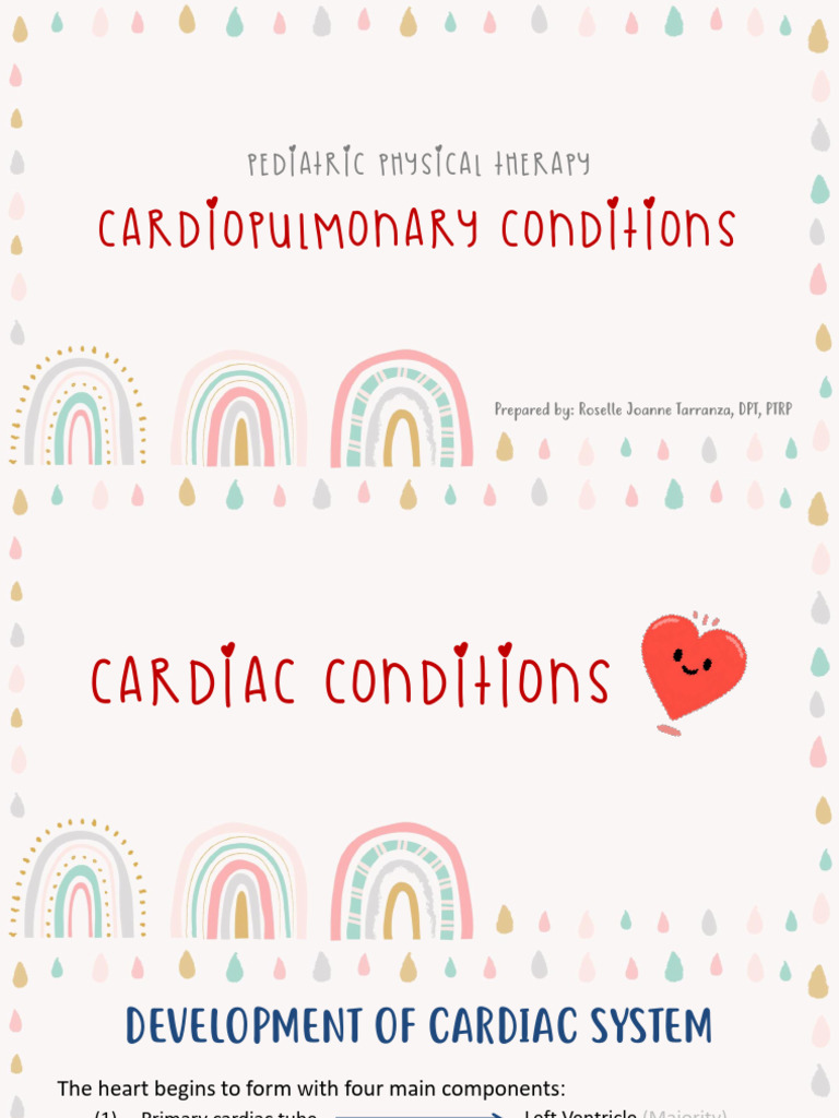 Pediatric Cardiac Conditions Overview | PDF | Congenital Heart Defect ...