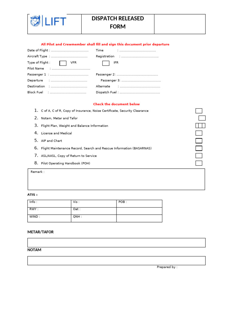 Dispatch Release Form | PDF | History