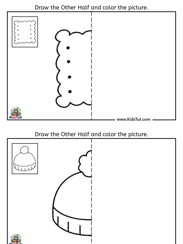 Free Symmetry Drawing Worksheets For Kids | PDF