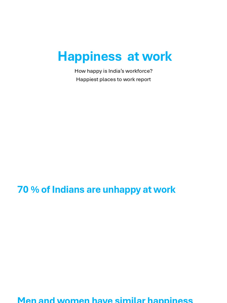 Happiness at Work | PDF
