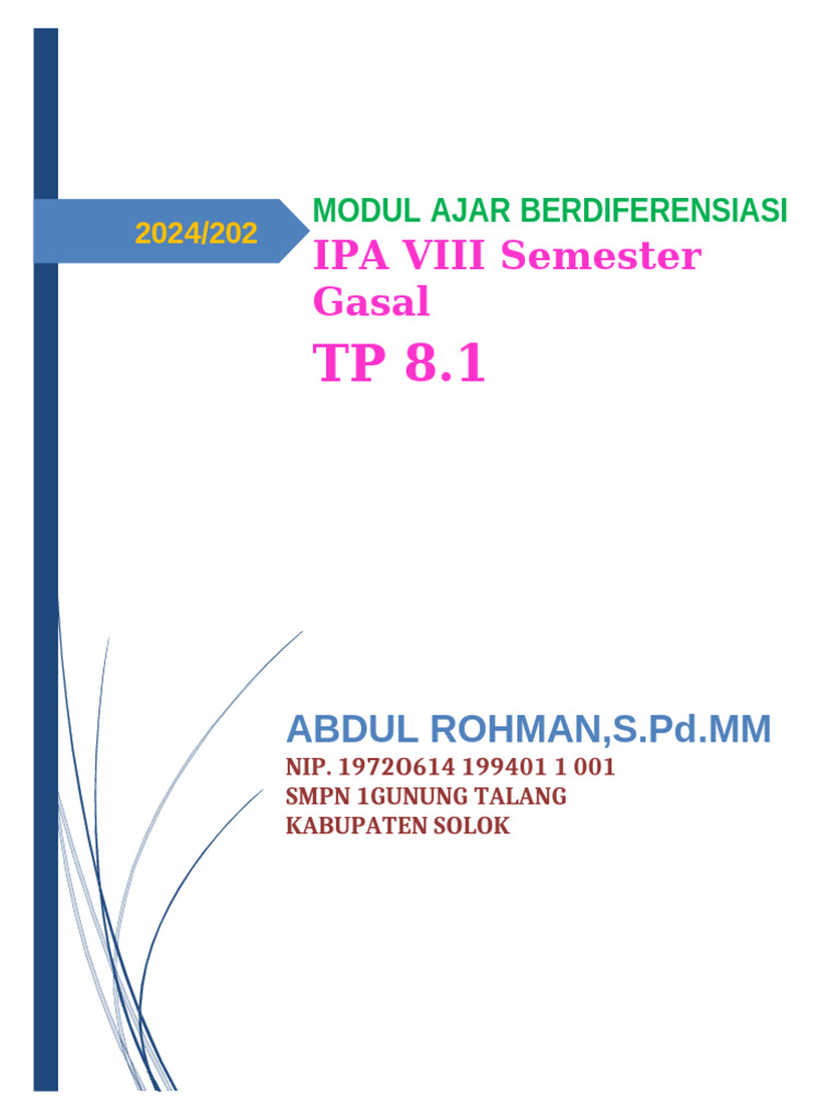 Modul Ajar Tenntang Sel | PDF | Sains & Matematika