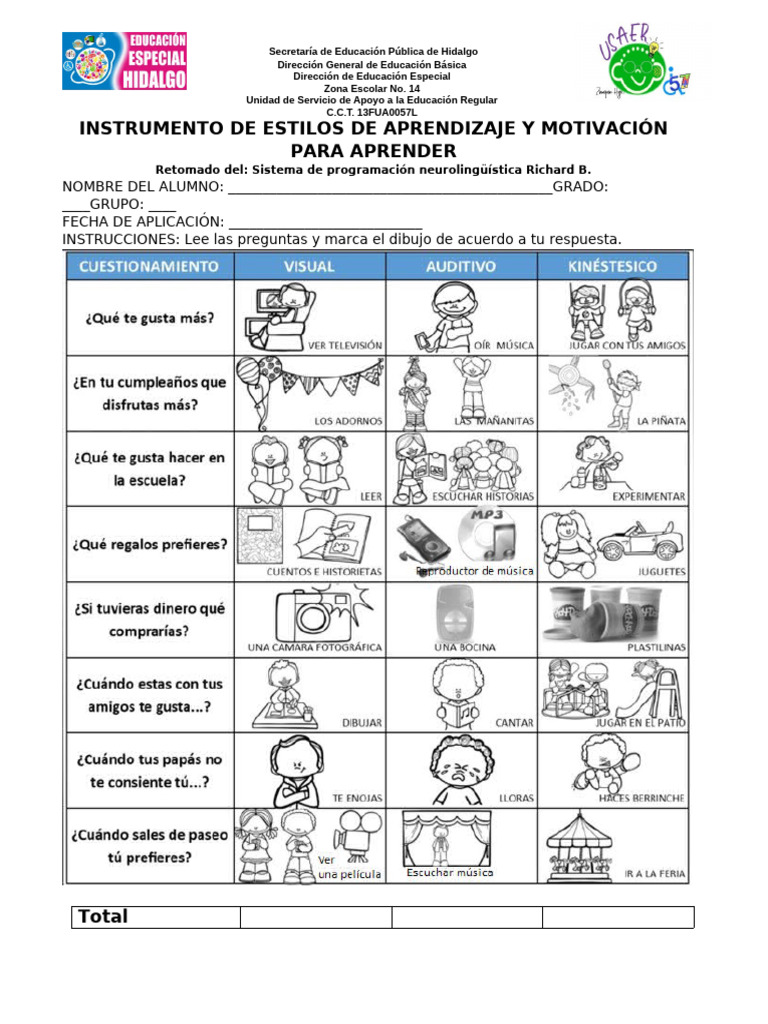 12a Estilos de Aprendizaje y Motivación para Aprender - Dis | PDF | Aprendizaje | Motivación