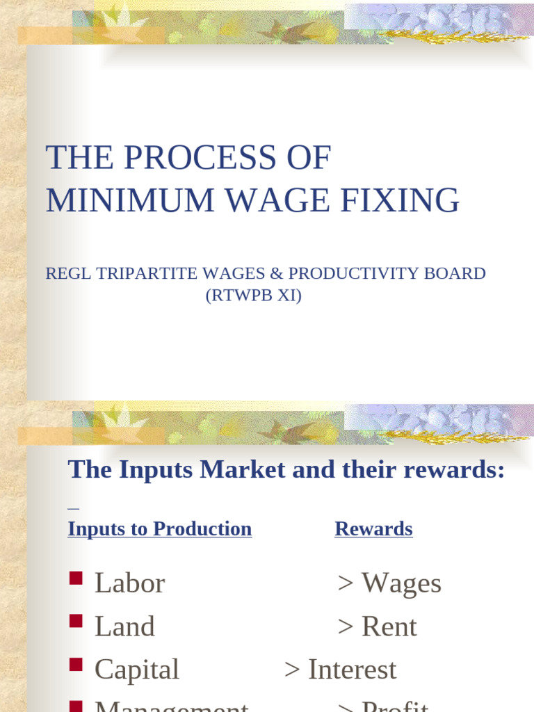 Application To Min Wage Fixing by The Regional Wage Boards | PDF | Cost ...