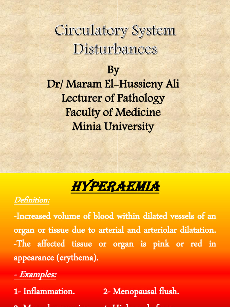 10840circulatory System Disturbances - Pathology | PDF | Thrombus | Vein