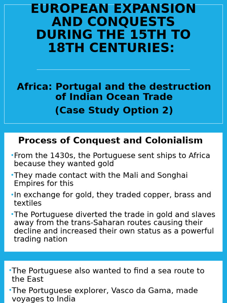 10.2.2E Portugal Africa Conquest | PDF | Atlantic Slave Trade | East Africa