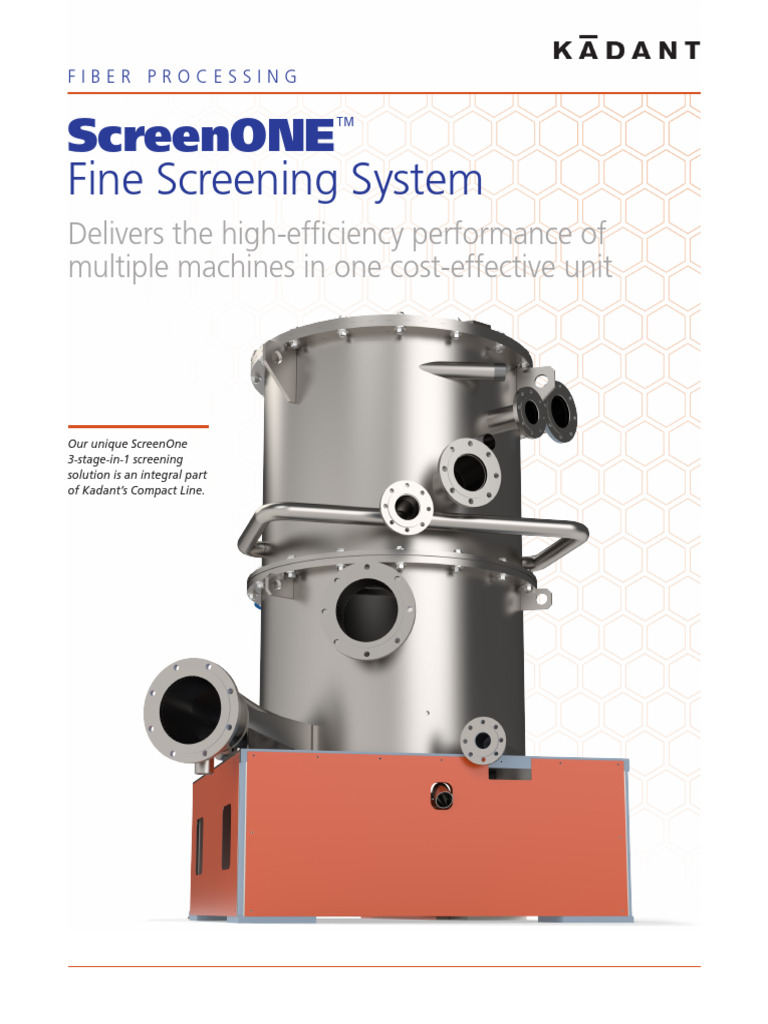 ScreenONE Fine Screening System Overview | PDF
