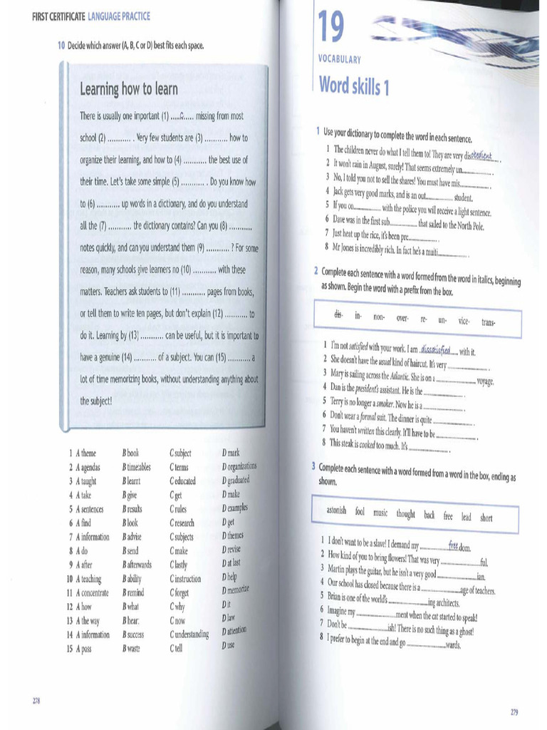 First Certificate Language Practice2 | PDF