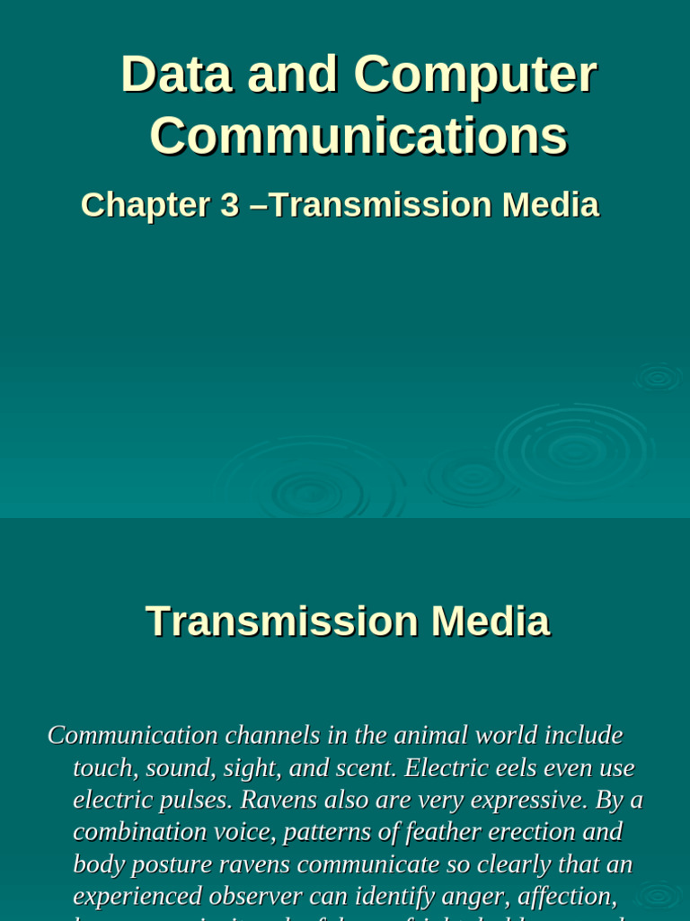 03-Transmission and Trans Media | PDF | Transmission Medium | Antenna ...