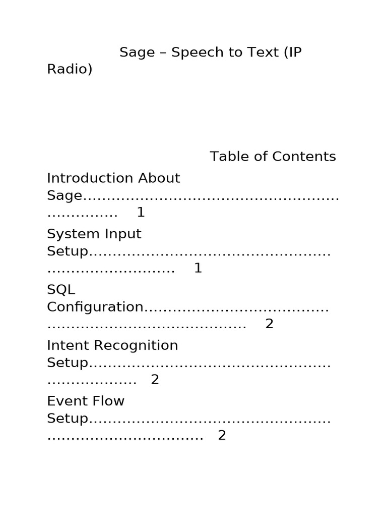 Speech-to-Text Setup Guide | PDF | Sql | Speech Recognition