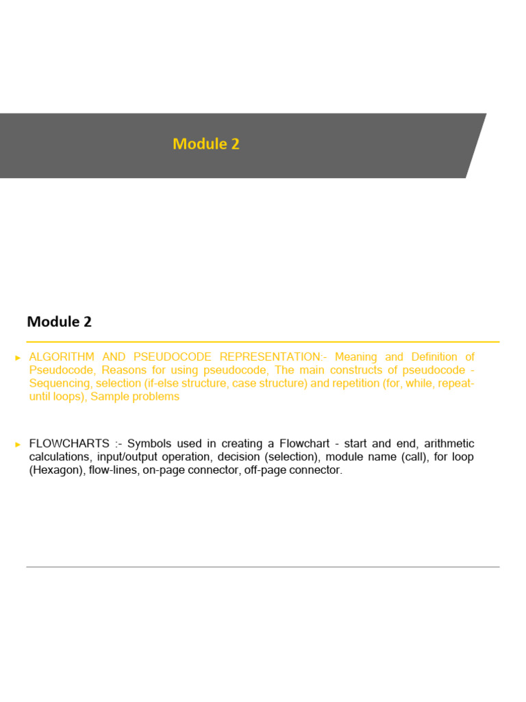Python Module2 Complete | PDF | Control Flow | Algorithms Python Module2 Complete | PDF | Control Flow | Algorithms