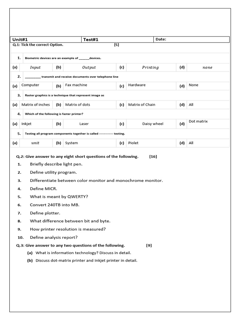 Computer Class 11 Chapter 1 | PDF