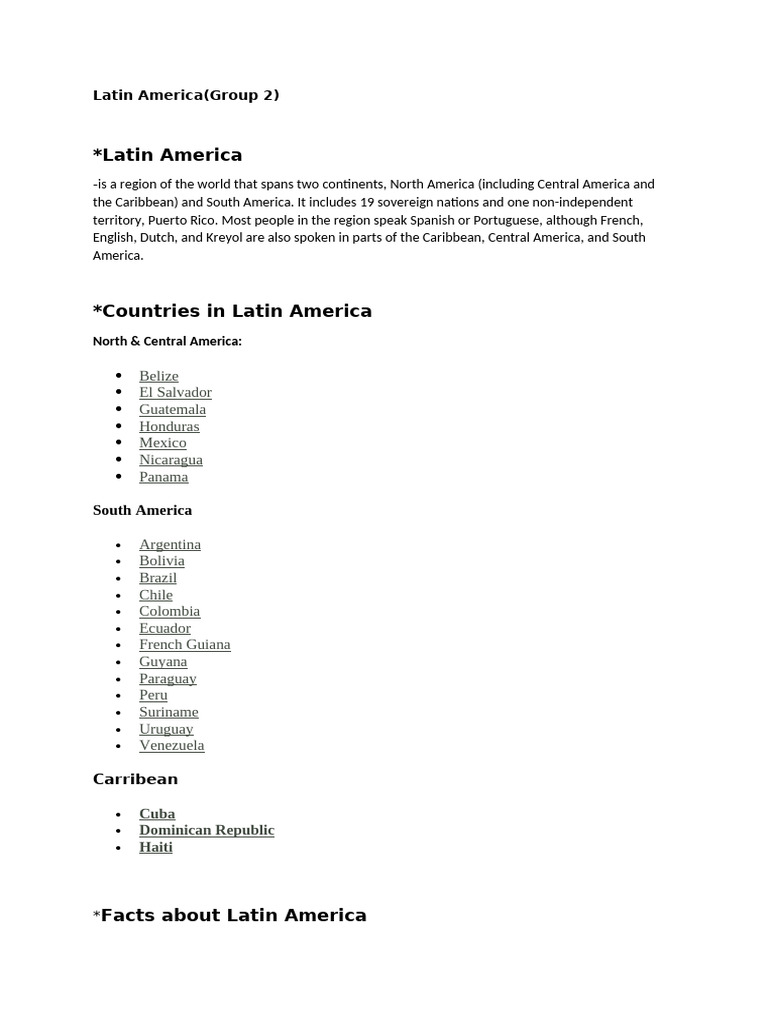 Latin America | PDF