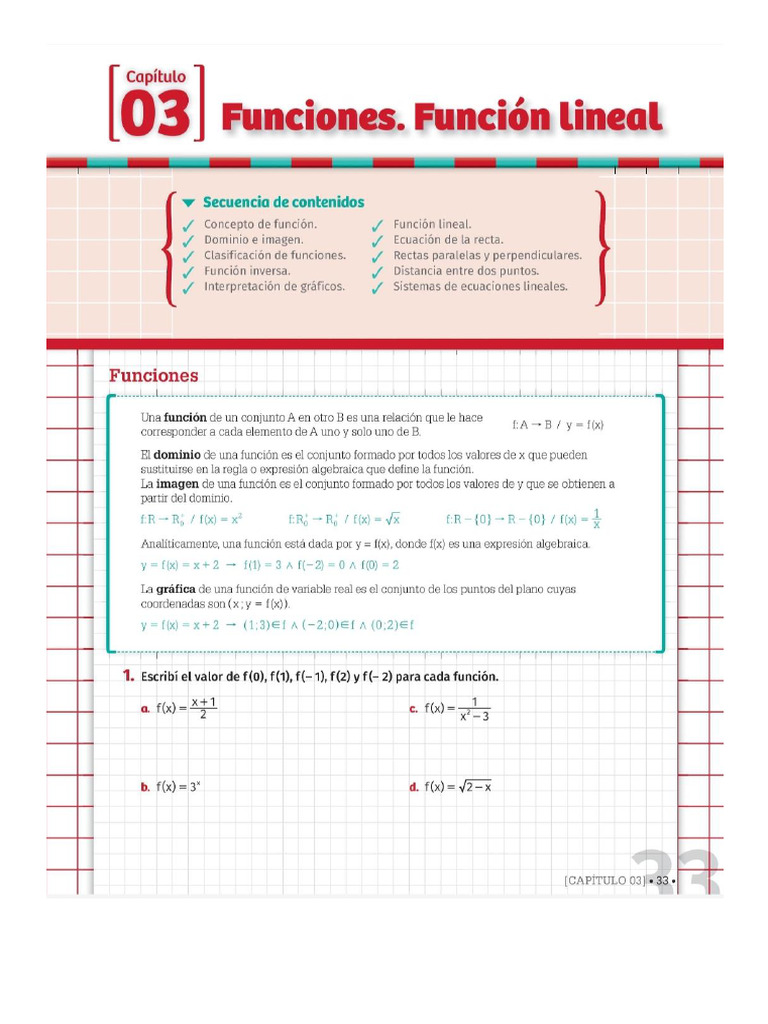 Funciones 5 Año 2 | PDF