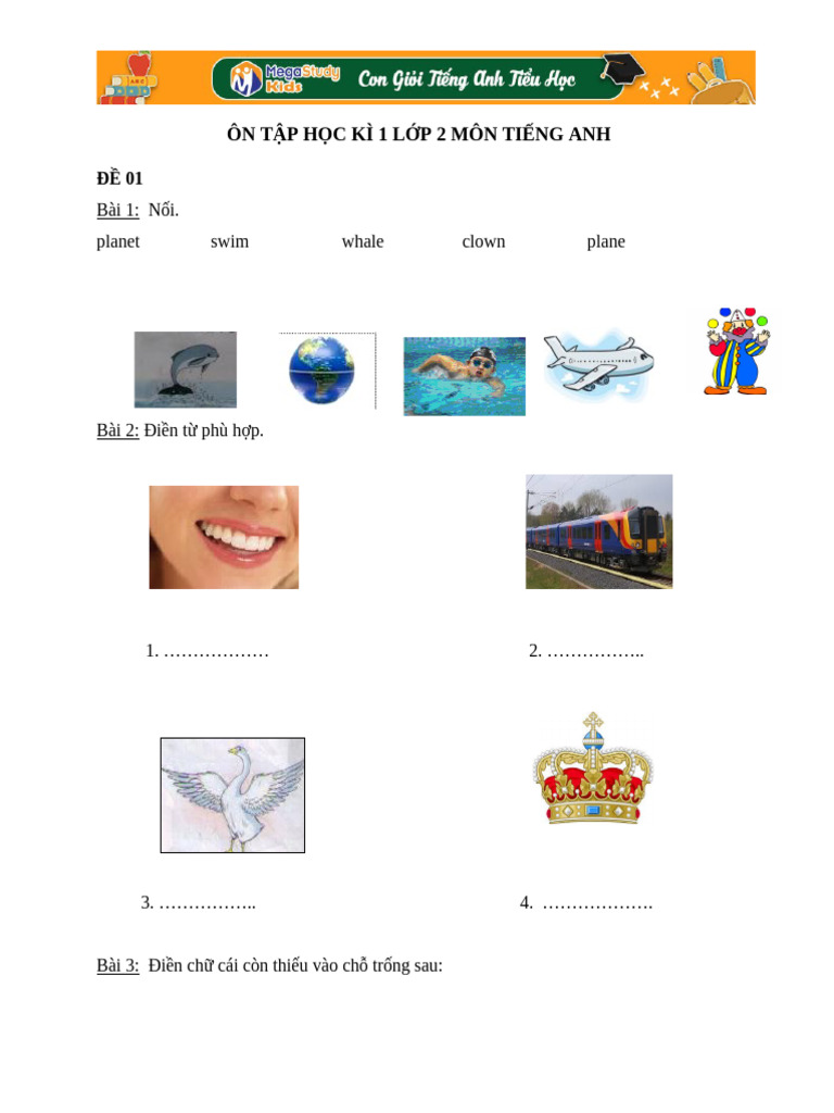 De Thi Hoc Ki 1 Lop 2 Mon Tieng Anh Nam Hoc 2018 2019 | PDF