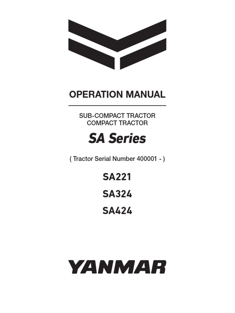Sa Series | PDF | Tractor | Vehicles