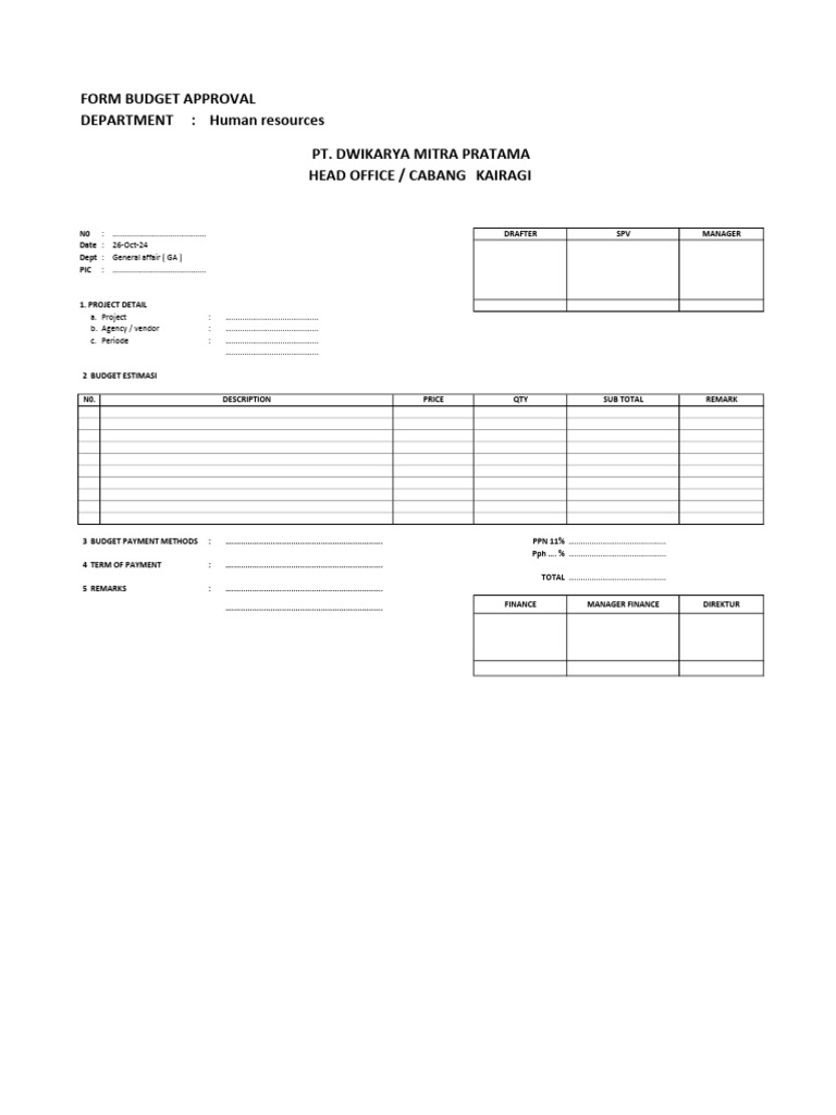 Form Permintaan | PDF