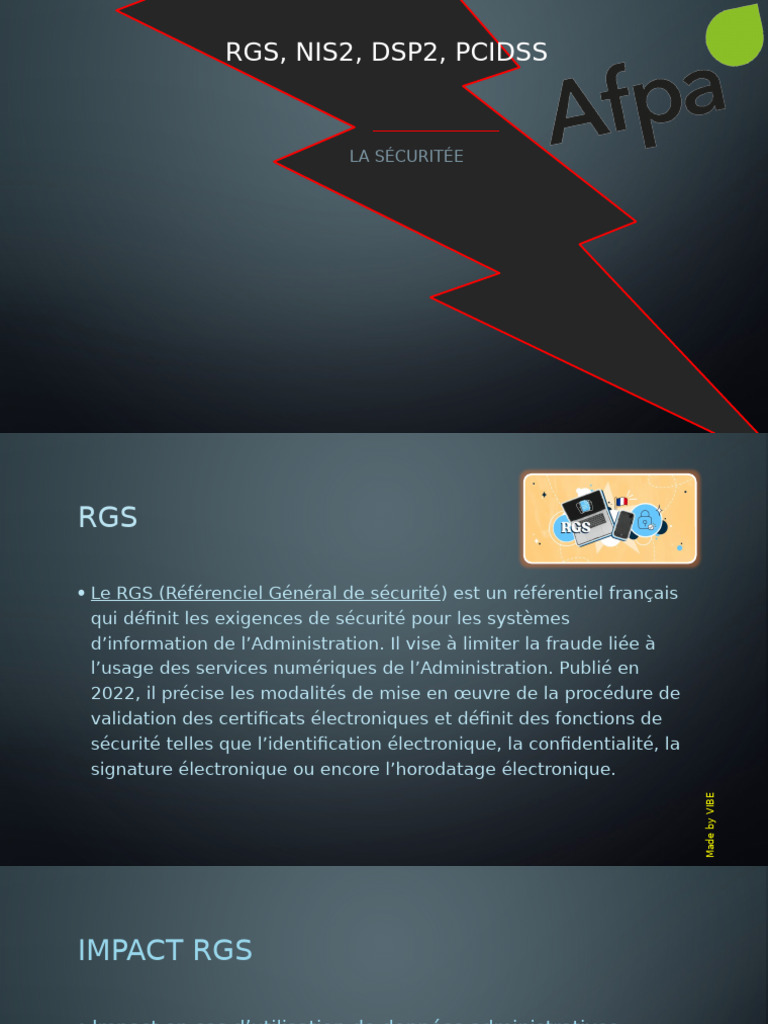 RGS, Nis2, Dsp2, Pcidss | PDF | Sécurité